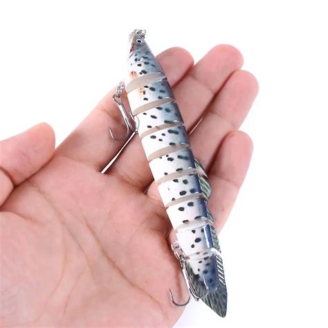 14cm 21 4g Sinking Wobblers 9 Segments Fishing Lures Multi Jointed