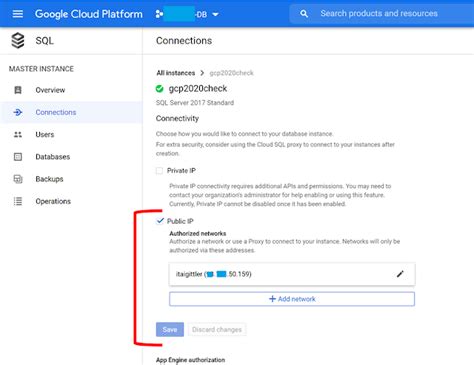 CopyPaste Net Can Not Connect SQL Server Instance On GCP From SSMS