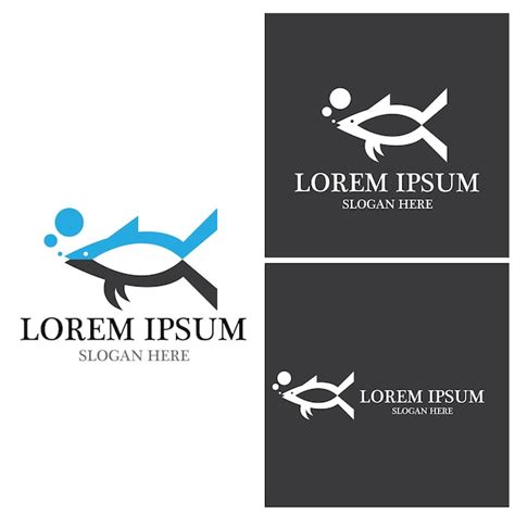 Fisch Logo Vorlage Premium Vektor