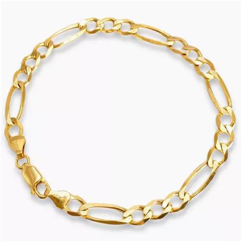 Pulsera Pulso Esclava Oro K X Figaro Mm Cm Italy Meses Sin Inter S