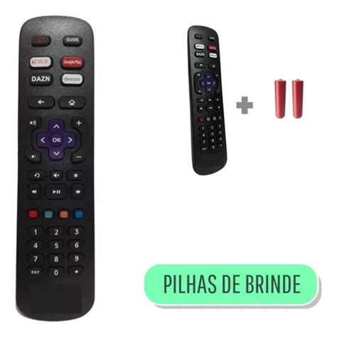 Controle Remoto Compatível Aoc Roku Tv Smart MercadoLivre