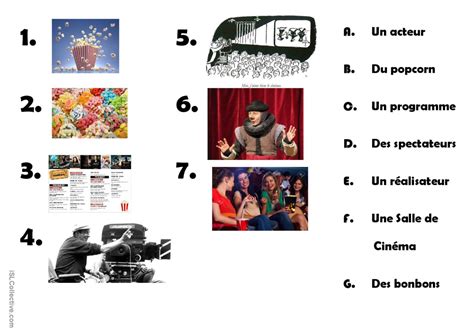 Vocabulaire Du Cin Ma Pratique Du Vo Fran Ais Fle Fiches Pedagogiques