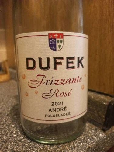 Dufek André Frizzante Rosé Vivino US