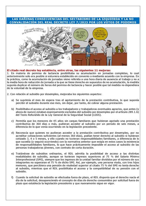 LAS DAÑINAS CONSECUENCIAS DEL SECTARISMO DE LA IZQUIERDA Y LA NO