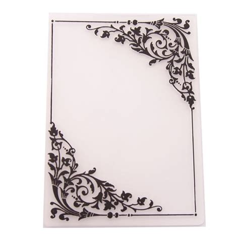 Bloemen Corner Plastic Embossing Map Template Diy Grandado