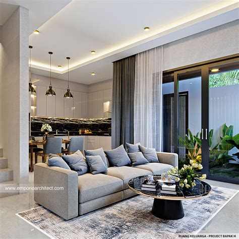 Desain Ruang Keluarga Interior Perumahan Cherry Field By Matahari Land