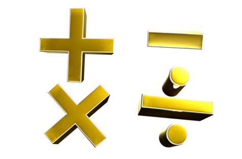 Signs Add Subtract Multiply Divide D Sum Minus School