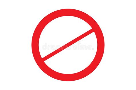 Signe Interdit Fond Transparent Illustration De Vecteur