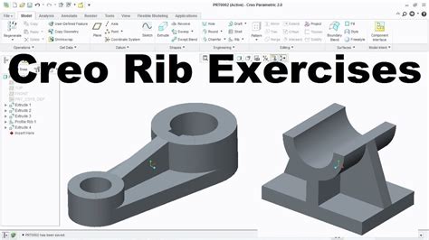 Creo Practice Tutorial For Beginners Part 5 3D Features Tutorial YouTube