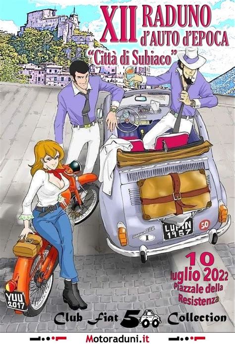 XII RADUNO AUTO D EPOCA CITTA DI SUBIACO 2022 Motoraduno Subiaco RM