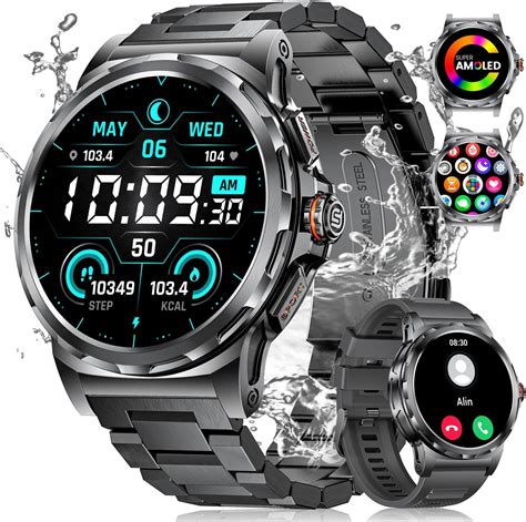 LIGE Smartwatch Herren Mit Telefonfunktion 100 Sportmodi Outdoor