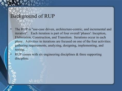 A Comparative Study Of Rational Unified Process Rup Agile