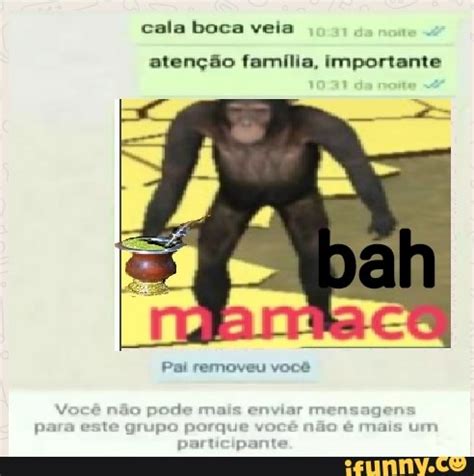 Cala boca veia atenção família importante Pai removeu você cê não pode