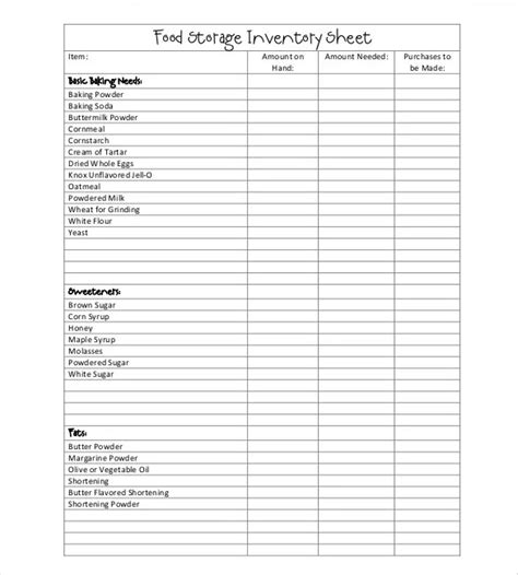 Printable Warehouse Inventory Sheet Free Printable Templates
