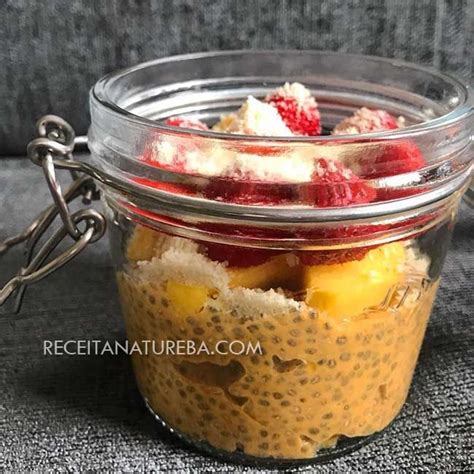 Receita De Pudim De Chia Receita Natureba Receitas Para Emagrecer