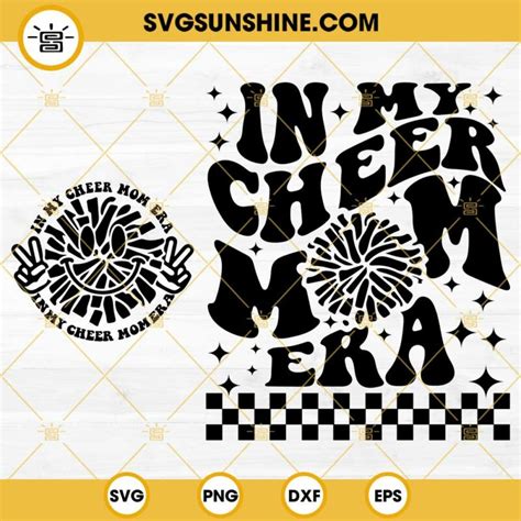 In My Cheer Mom Era Svg Cheer Mama Svg Retro Cheer Mom Svg Cheer Mom