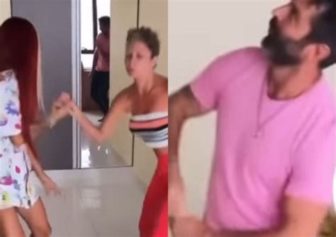 Vídeo Em Manaus Ruivinha de Marte ensina Babi e Iran a dançar o