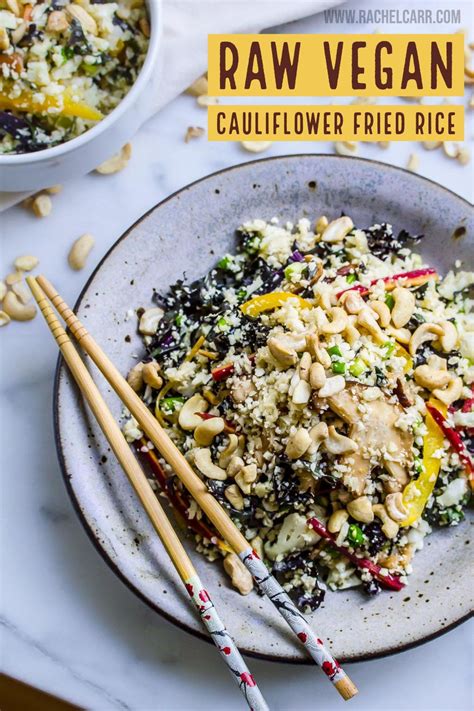 Raw Vegan Cauliflower And Kale Fried Rice