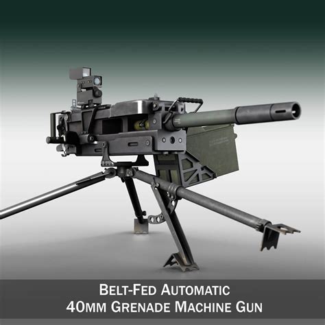 GMG 40mm Grenade Machine Gun 3D Model By Panaristi