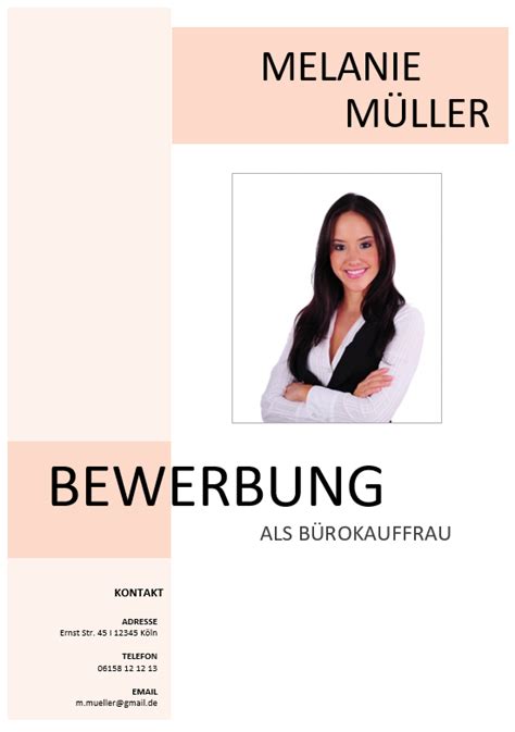 Bewerbung Vorlage Word Genial Muster Deckblatt Bewerbung Deckblatt Word
