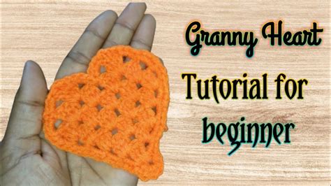 Crochet Tea Coaster With Granny Heart For Beginner Tutorial Crochet