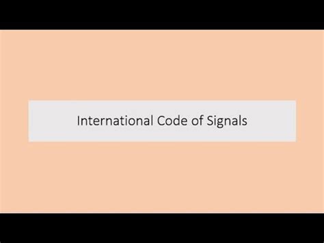 Flashing Light Signaling Using Morse Code Exercise Youtube