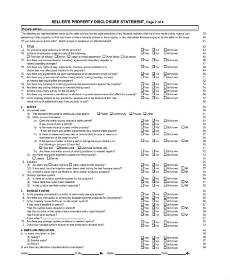 FREE 10 Sample Real Estate Disclosure Forms In PDF MS Word