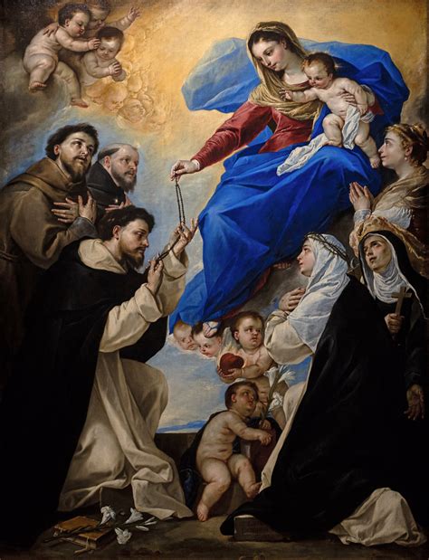 Madone du Rosaire Luca Giordano 1657 Naples Musée Capodi Flickr