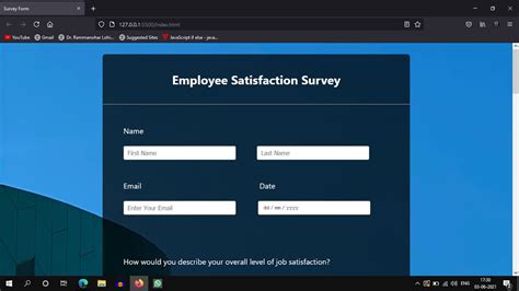 how to make survey form 2 using html and css fully responsive responsive registration form youtube