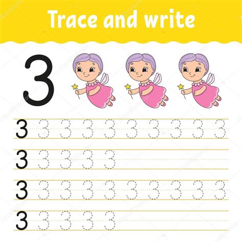 Trazar y escribir Práctica de escritura a mano Aprender los números