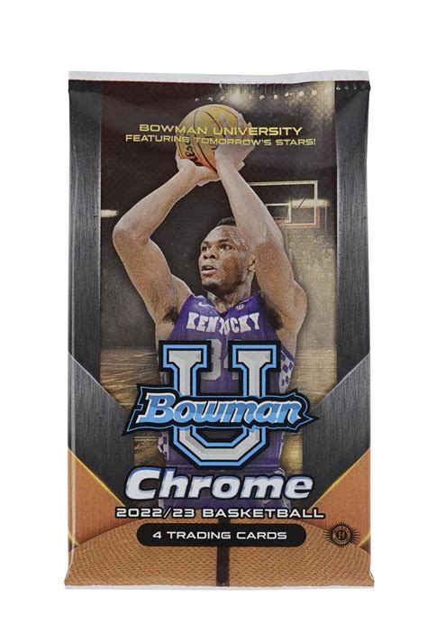 2022 23 Bowman University Chrome Basketball Hobby Pack DA Card World