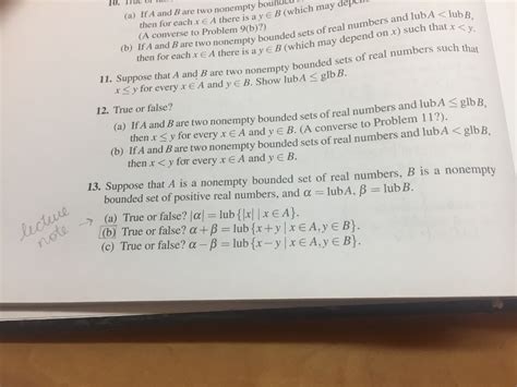 solved suppose that a and b are two nonempty bounded sets of