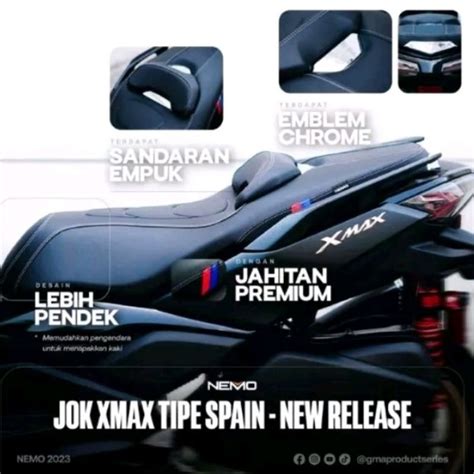 Jual Jok Motor Xmax Conected New Nemo Slim Papas Rangka Pendek