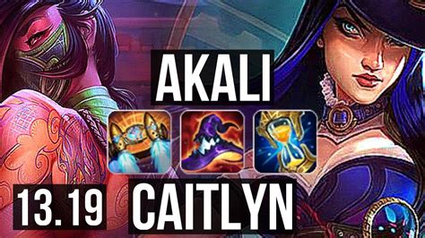 Akali Vs Cait Mid M Mastery Legendary Solo Kills