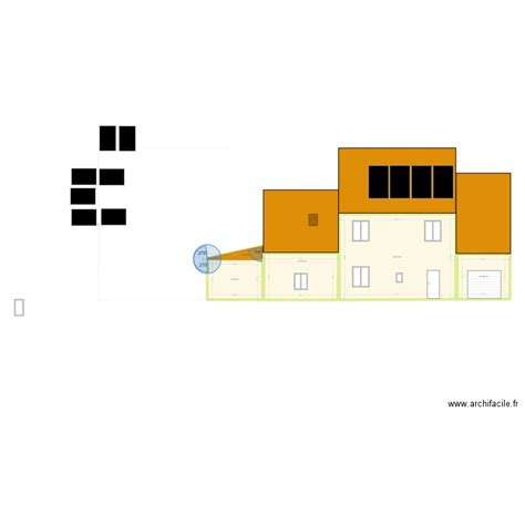 Plan de facade et toiture 1 Plan 5 pièces 83 m2 dessiné par