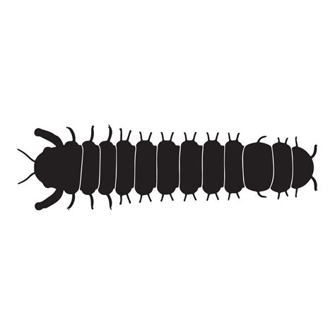Caterpillar Silhouette Vector 29193124 Vector Art At Vecteezy