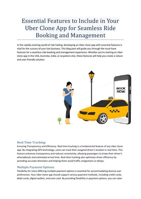 PPT Uber Clone App Development Essential Features For Seamless Ride
