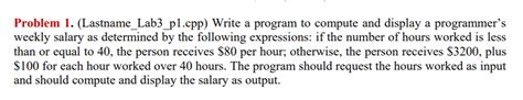 solved problem 1 lastname lab3 p1 cpp write a program to