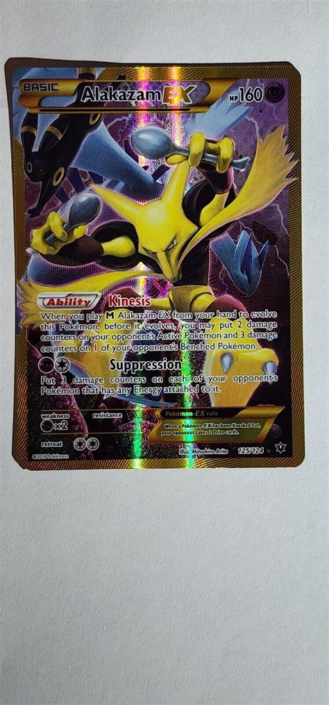 Pokémon TCG Alakazam EX 125 124 Full Art Holo Secret Rare eBay