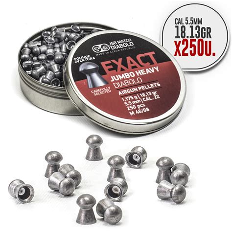 Balines JSB Jumbo Heavy 18gr 5 5mm X250 Colihue Aventura