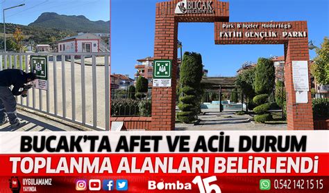 Bucakta afet ve acil durum toplanma alanları belirlendi Burdur Haber