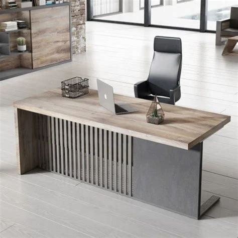 Engineered Wood Rectangular Wooden Office Tables Without Storage At Rs