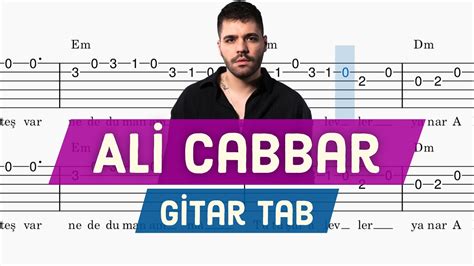 Emir Can İğrek Ali Cabbar Gitar Tab YouTube