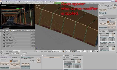 Curve Modifier After Array Leaves Gaps Modeling Blender Artists