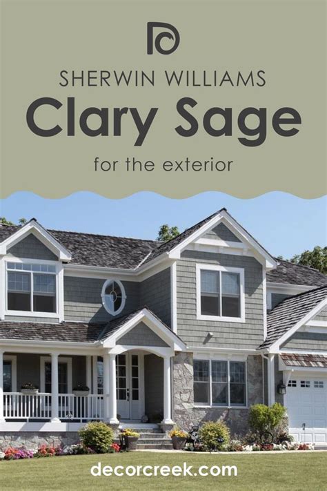 Clary Sage SW 6178 Paint Color By Sherwin Williams House Exterior