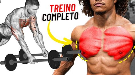Treino De Peito Completo Utilizando Apenas Barra E Anilhas Da Para
