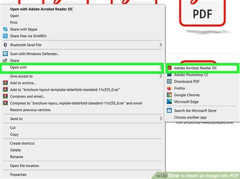 how to insert an image into pdf with pictures wikihow