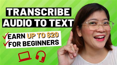 How To Transcribe Audio To Text Earn Upto Aud Vid Transcribing