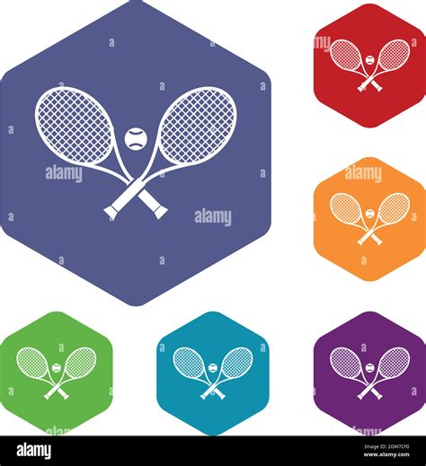 Crossed Tennis Rackets Hi Res Stock Photography And Images Alamy