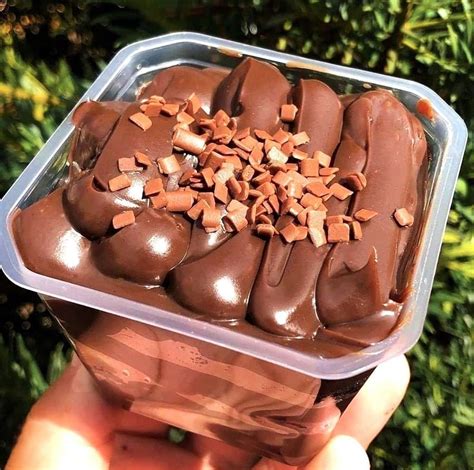 Bolo De Pote Brigadeiro Belga Fit E Massa De Chocolate Duplo Whey